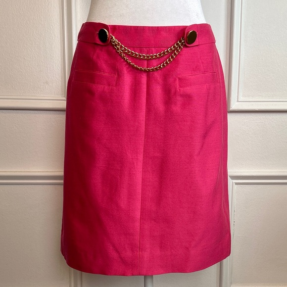 kate spade | Skirts | Kate Spade 9s Supermodel Gold Chain Pink Barbie ...